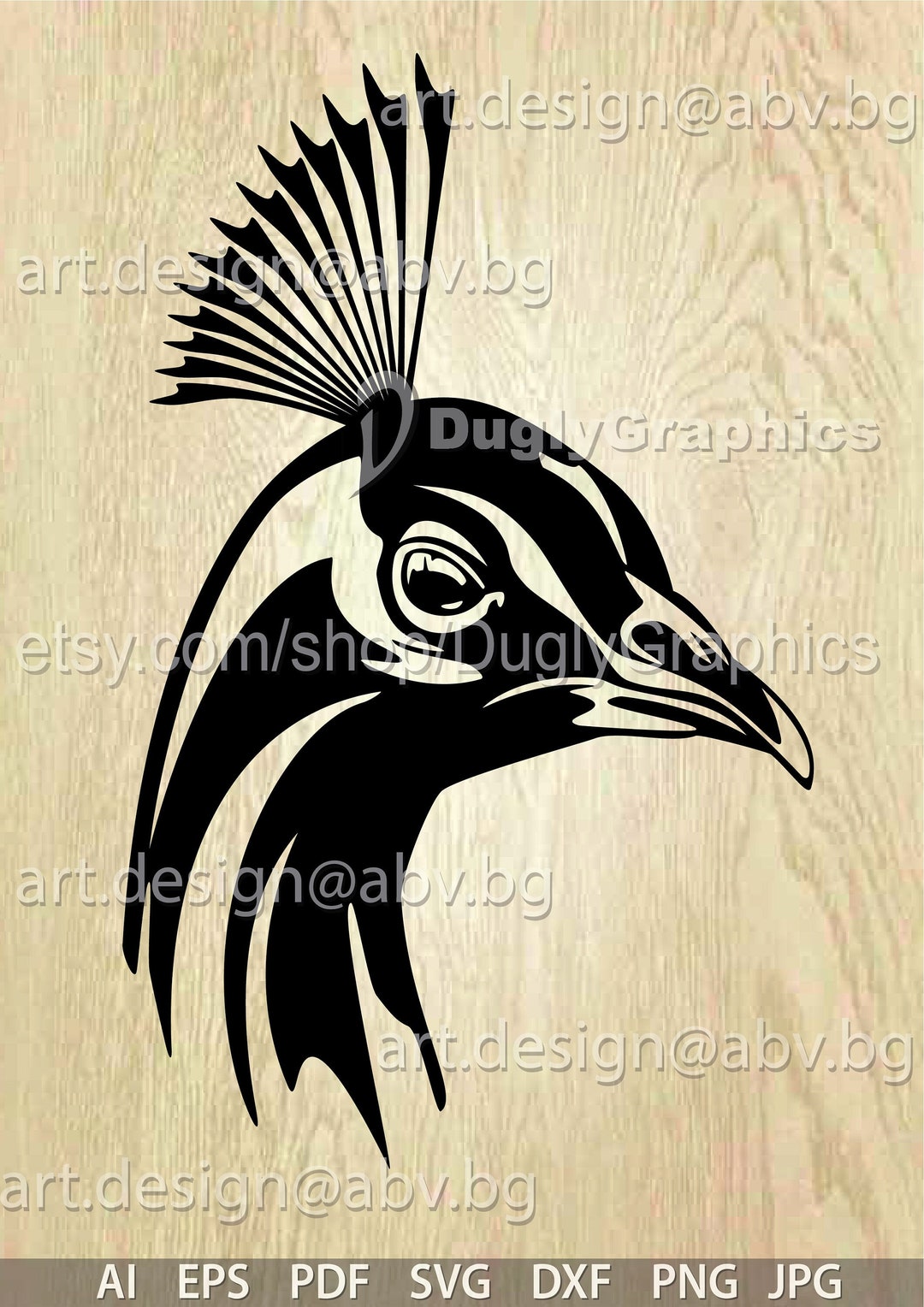 Vector PEACOCK, Bird Head, AI, PNG, Eps, Pdf, Svg, Dxf, Jpg Download ...