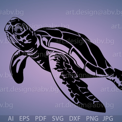 Vector TURTLE SVG Dxf Ai Eps Pdf Png Jpg Download - Etsy Hong Kong
