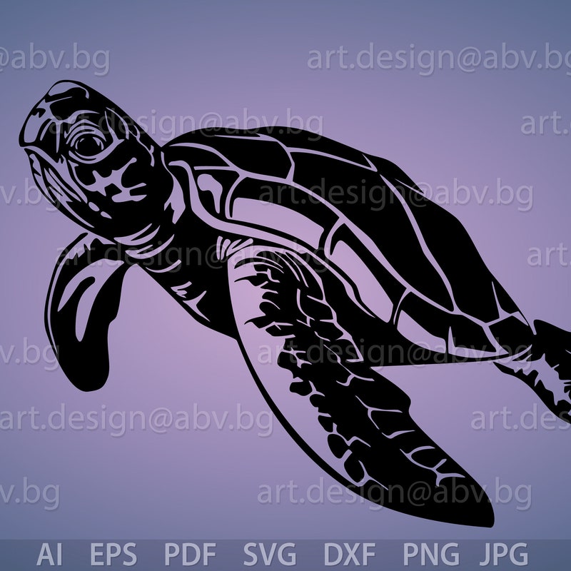 Sea Turtle Dxf - Etsy