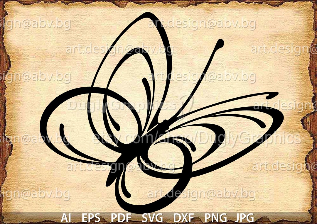 Vector BUTTERFLY, AI, Eps, Pdf, Svg, Dxf, PNG, Jpg Download Digital ...