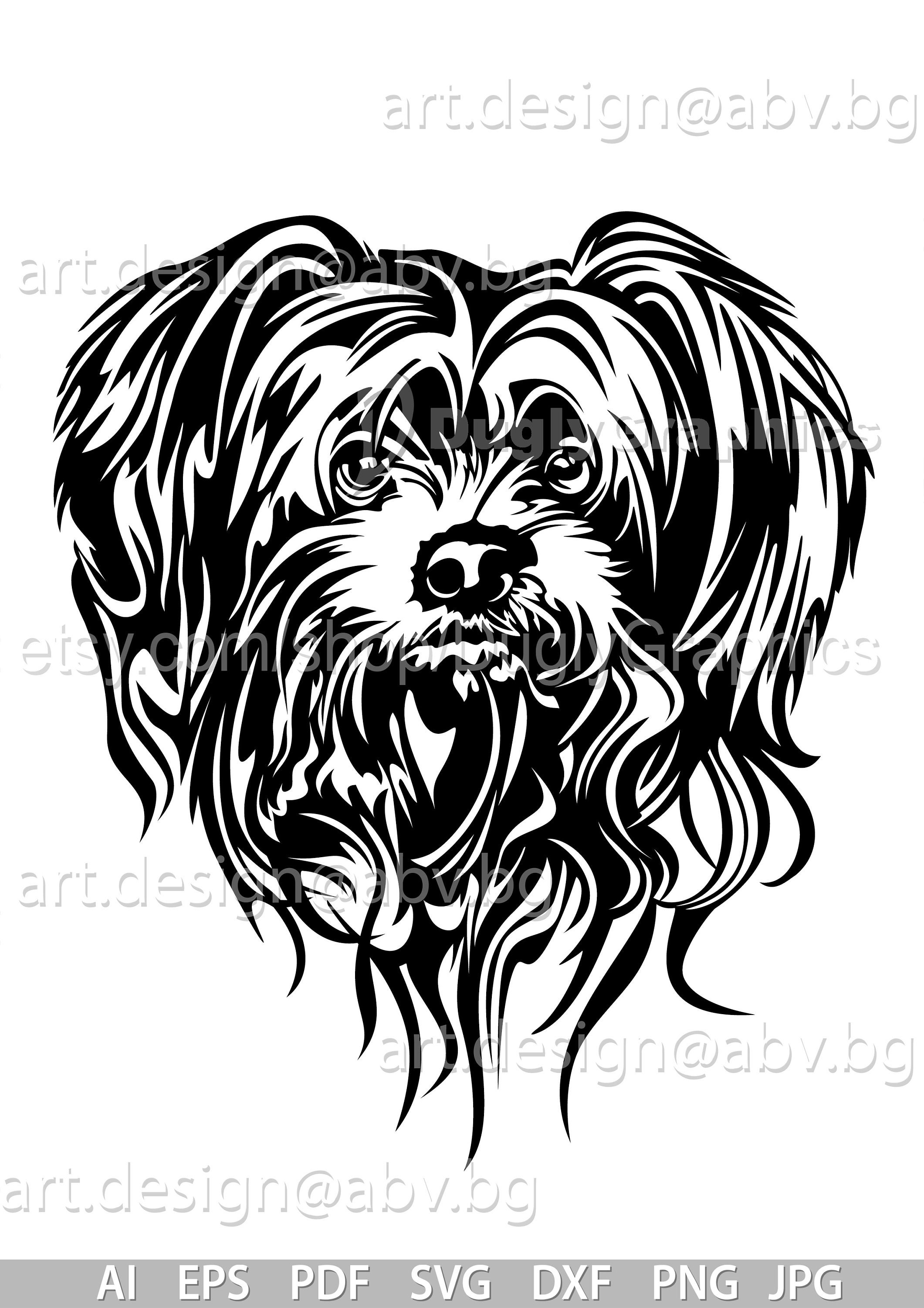 Vector DOG YORKIE POO Ai Png Pdf Eps Svg Dxf Jpg Download - Etsy Denmark