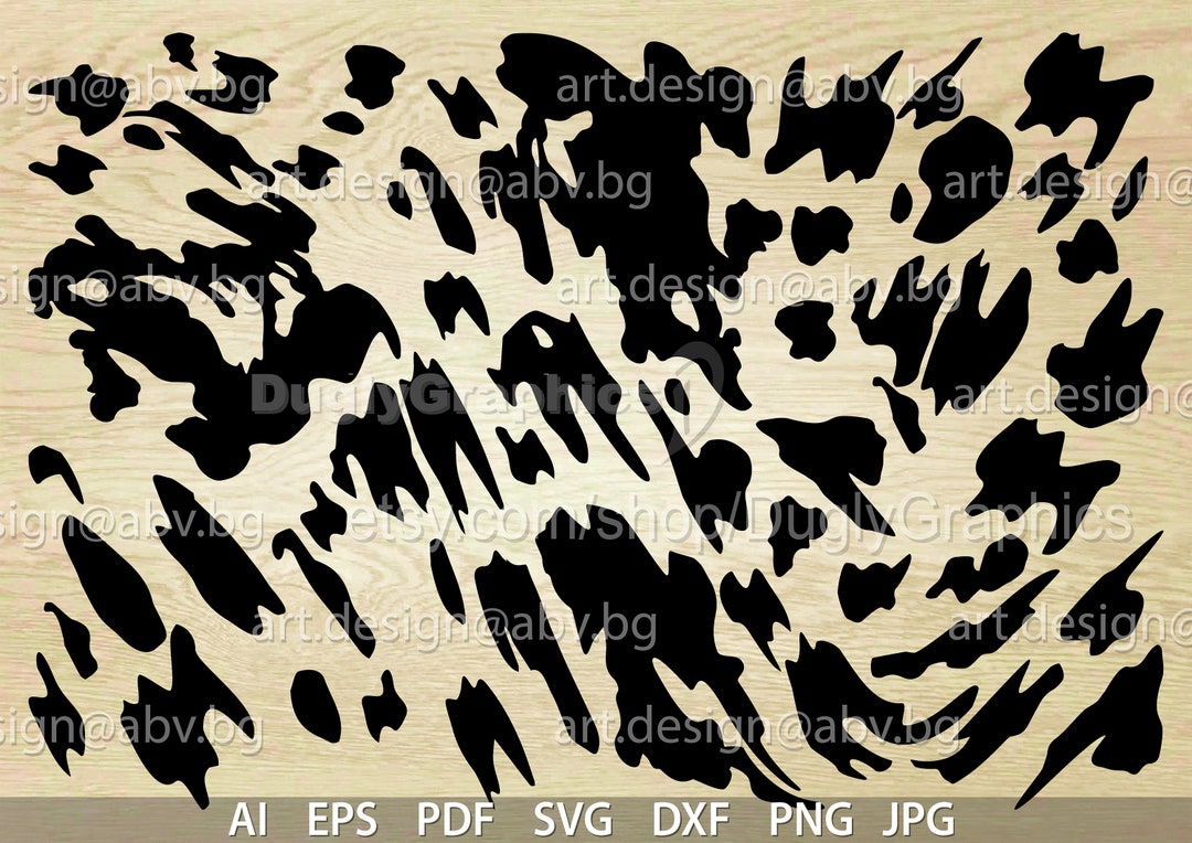 Vector COW DOTS PATTERN Ai Png Eps Pdf Svg Dxf Jpg Svg Graphical Image ...