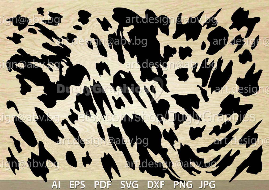Vector COW DOTS PATTERN Ai Png Eps Pdf Svg Dxf Jpg Svg - Etsy