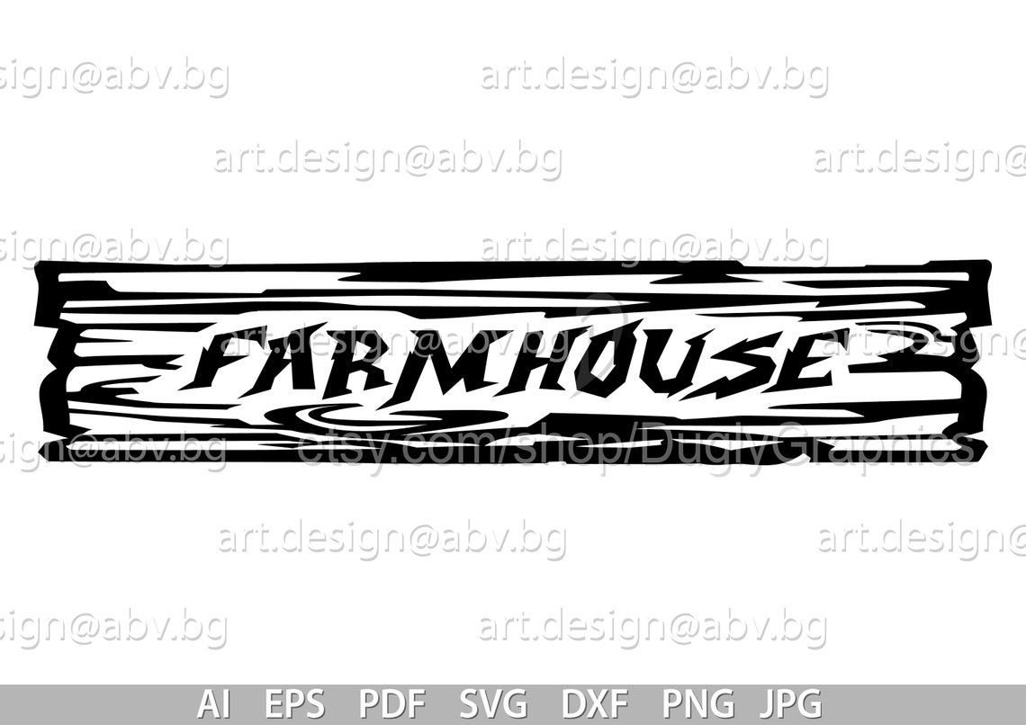 Vector FARMHOUSE Sign Board Text Ai Eps Pdf Svg Dxf - Etsy