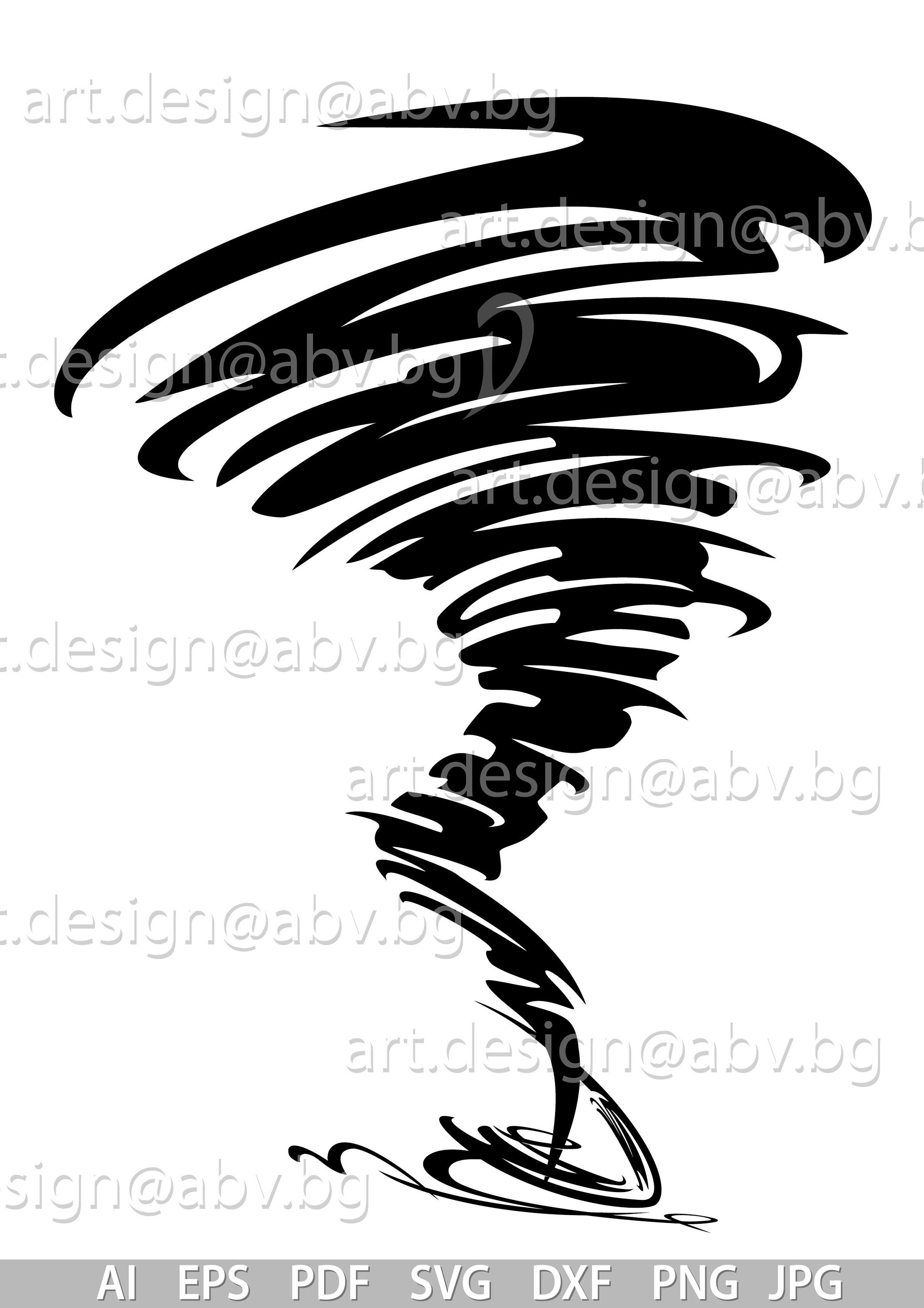 Vector TORNADO, AI, Eps, Png, Pdf, Svg, Dxf, Jpg Download, Wind ...