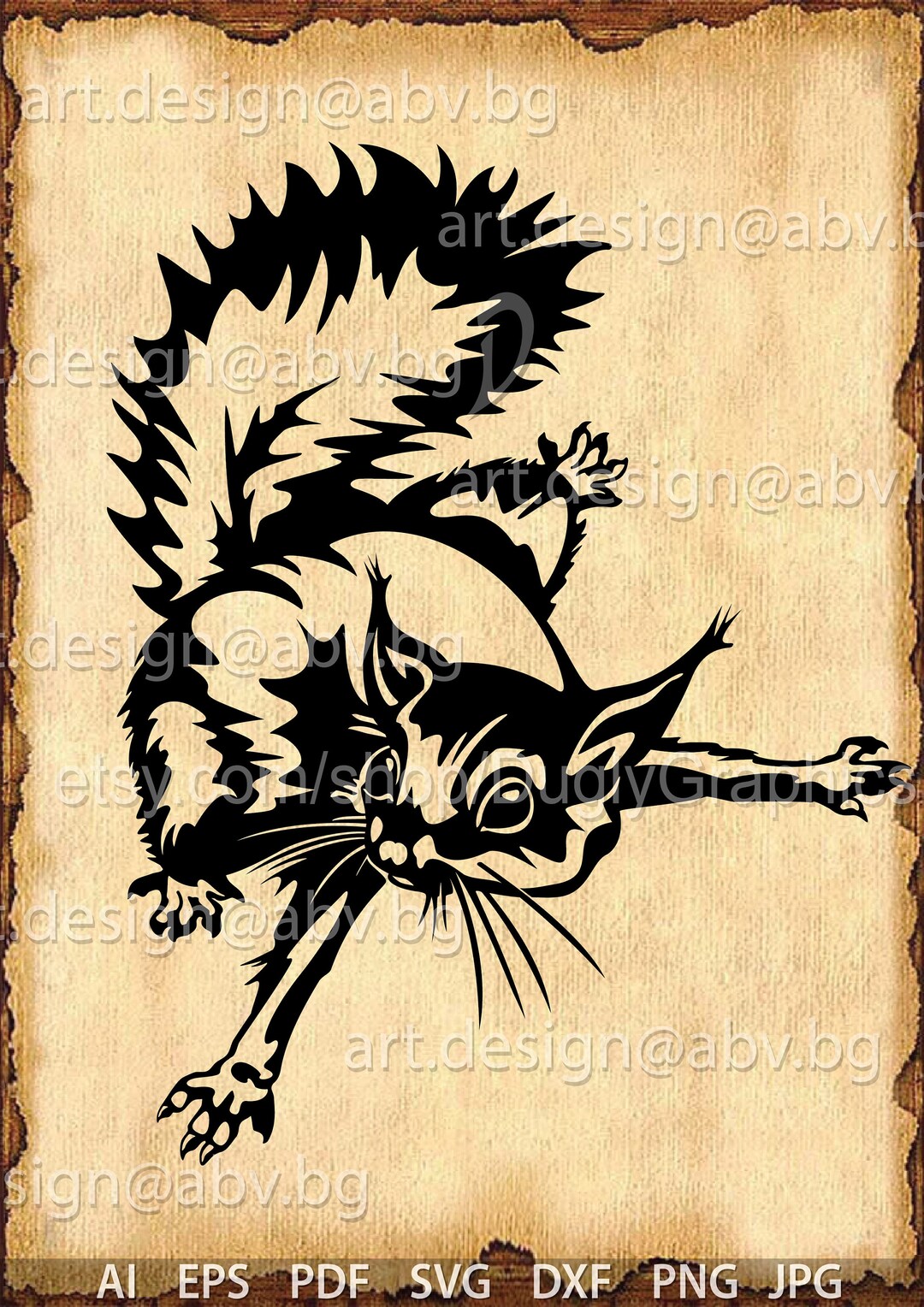 Vector SQUIRREL, AI, Eps, Pdf, Svg, Dxf, Png, Jpg Digital Graphical ...