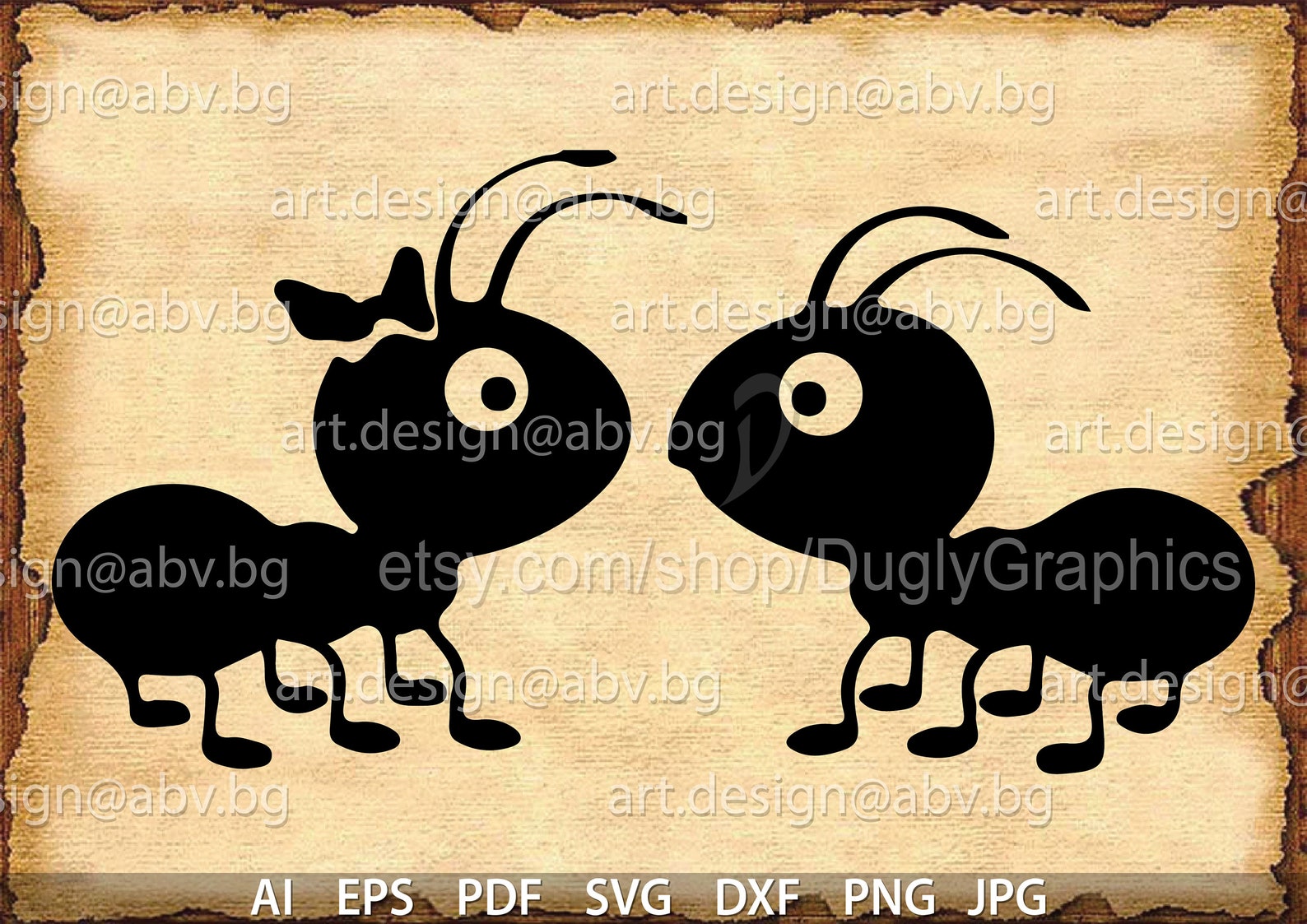 Vector ANTS AI Eps Pdf Png Svg Dxf Jpg Download | Etsy