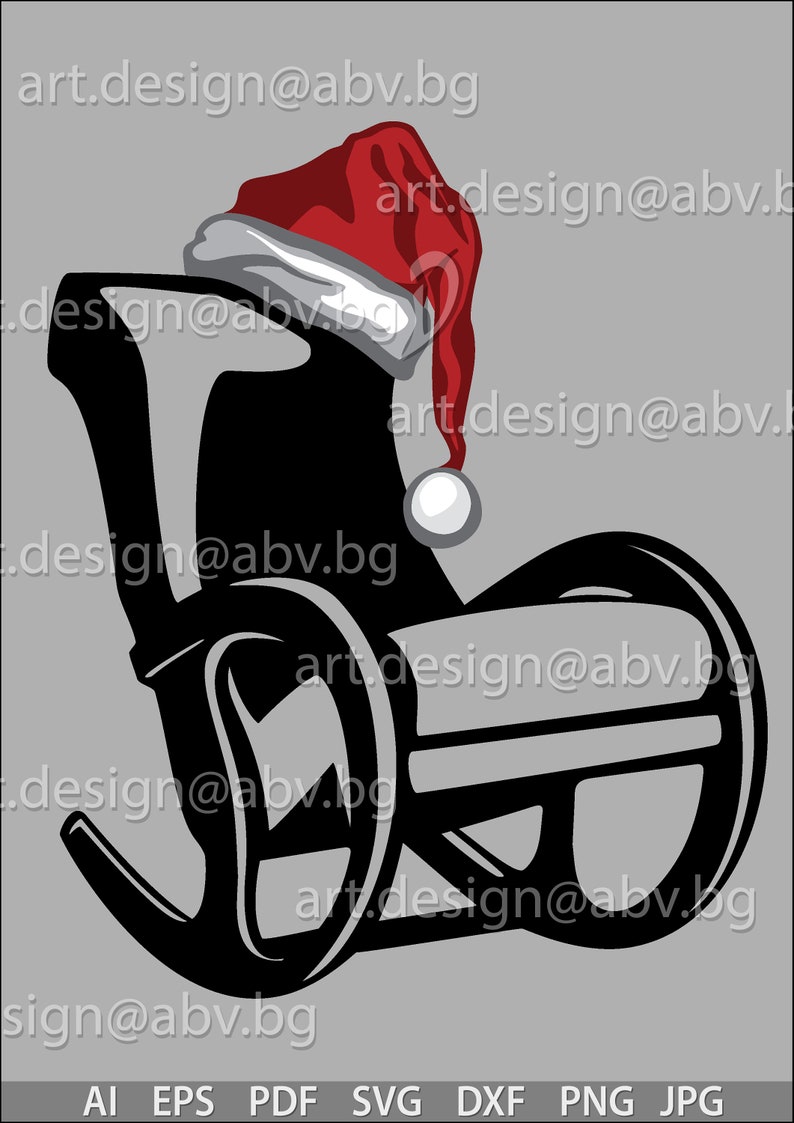 Vector ROCKING CHAIR with Christmas hat GoatAlpine AI png | Etsy