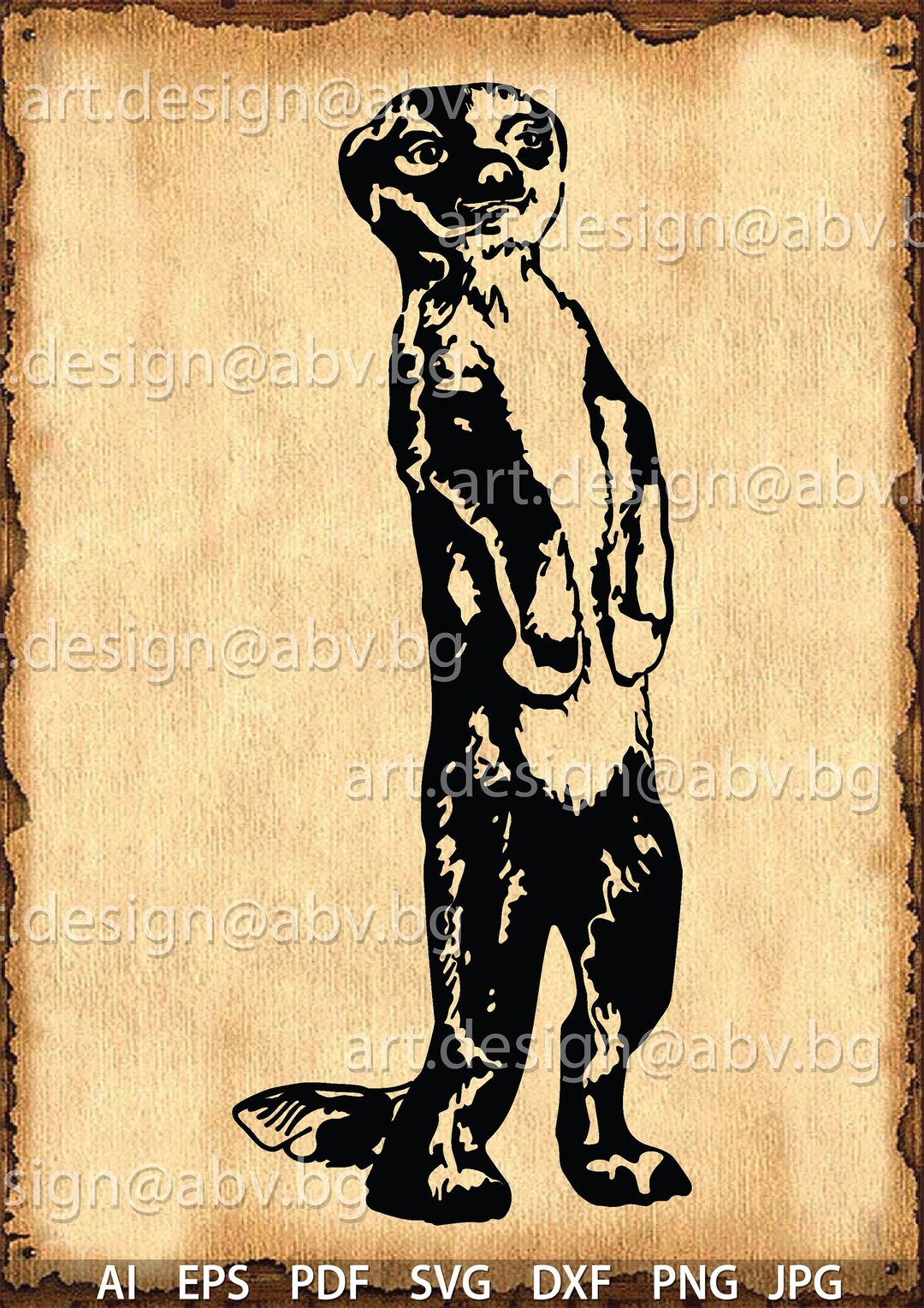 Vector MEERKAT, Surikat, AI, Eps, Pdf, Png, Svg, Dxf, Jpg Download ...