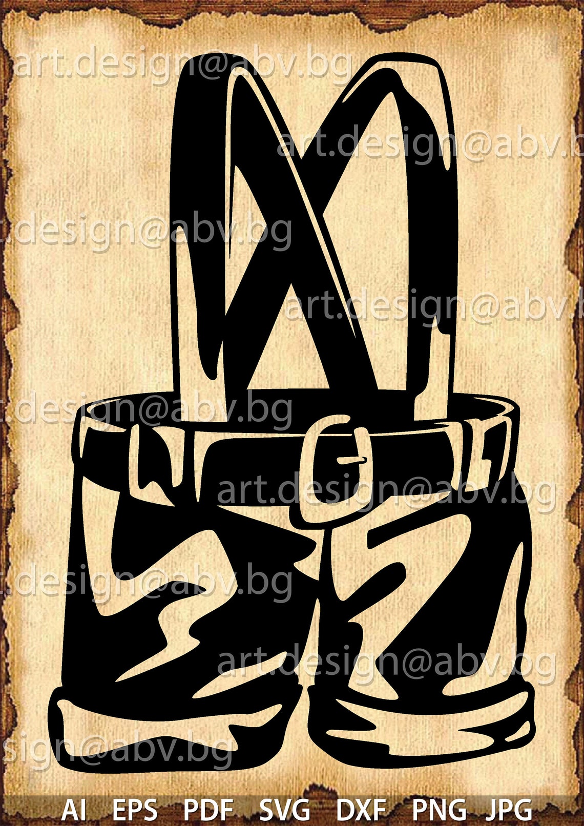 Vector PANTS AI Pdf Eps Svg Dxf Png Jpg Download - Etsy