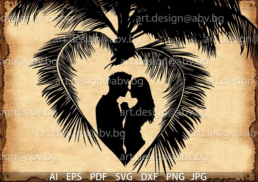 Vector PALMAS DE BODAS, AI, eps, pdf, png, svg, dxf, jpg Imagen Gráfica ...