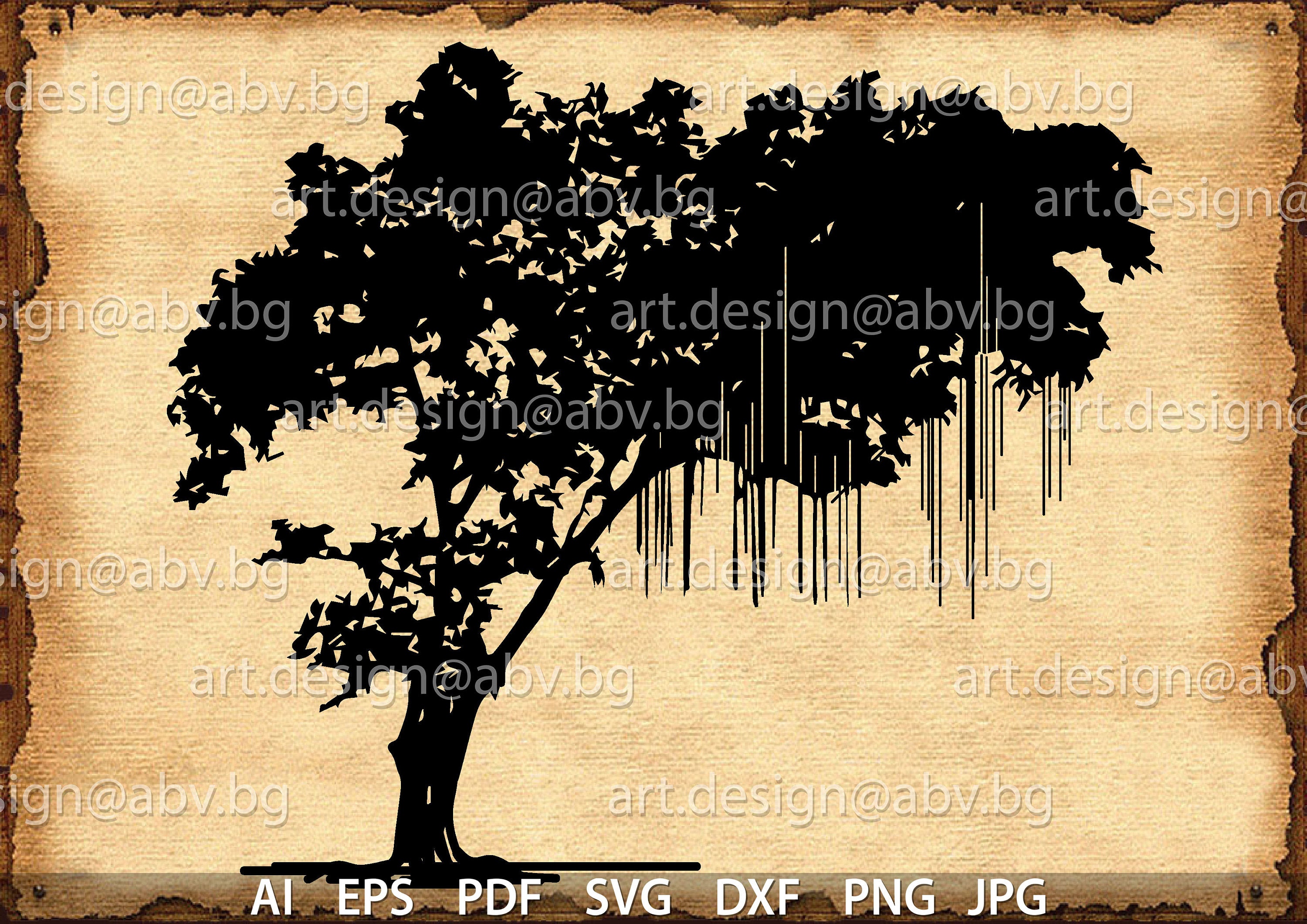 Vector TREE Printable AI PNG Pdf Eps Svg Dxf Jpg - Etsy Canada