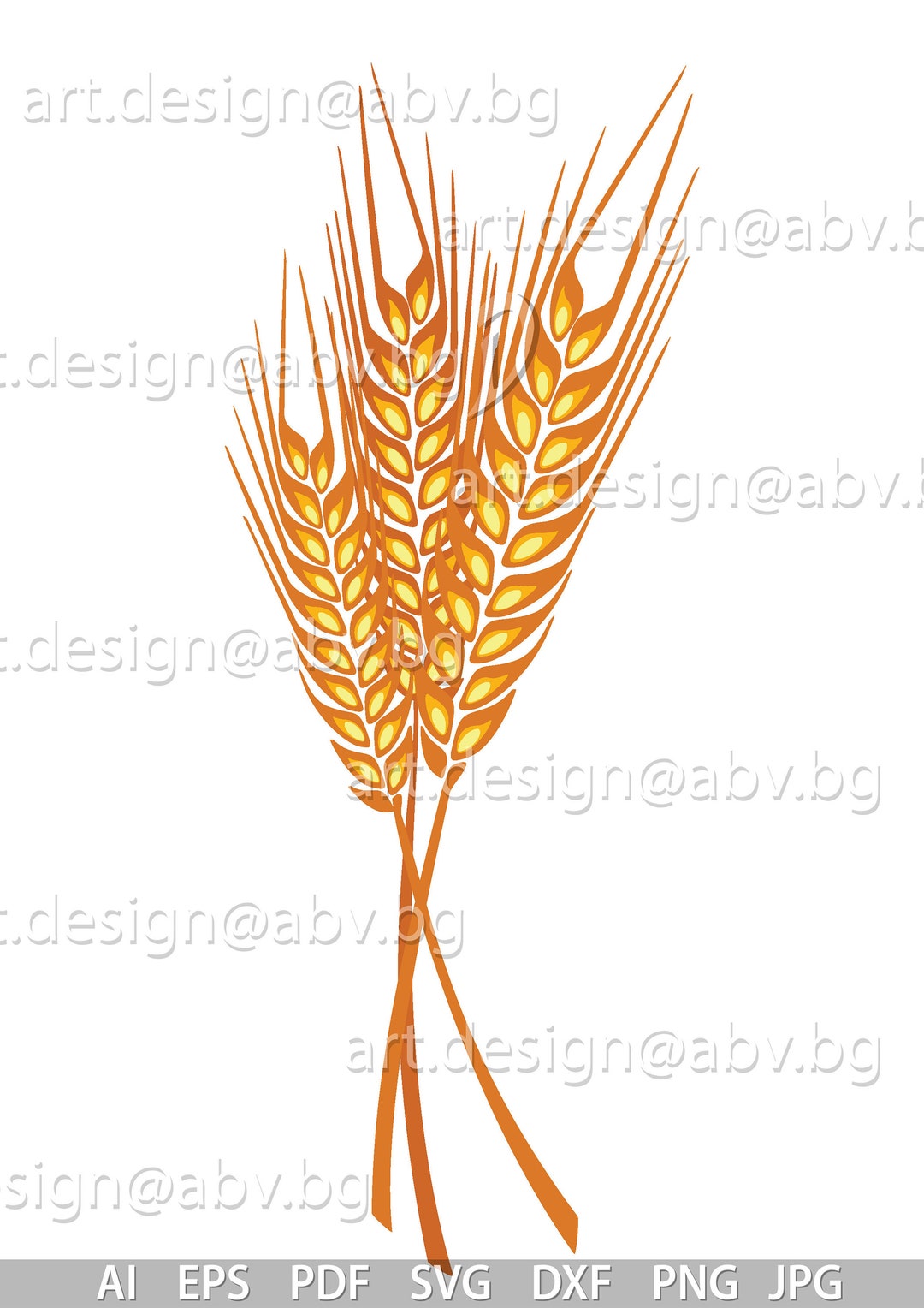 Wheat Vector Art: Floral Illustration (digital Download) - Etsy