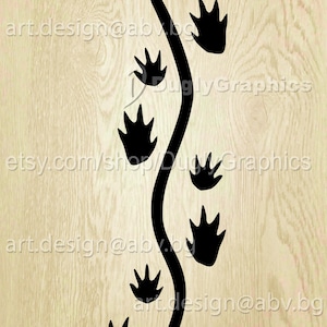 Vector ALLIGATOR TRACE Steps Trail AI Eps Png Pdf Svg Dxf Jpg Download ...