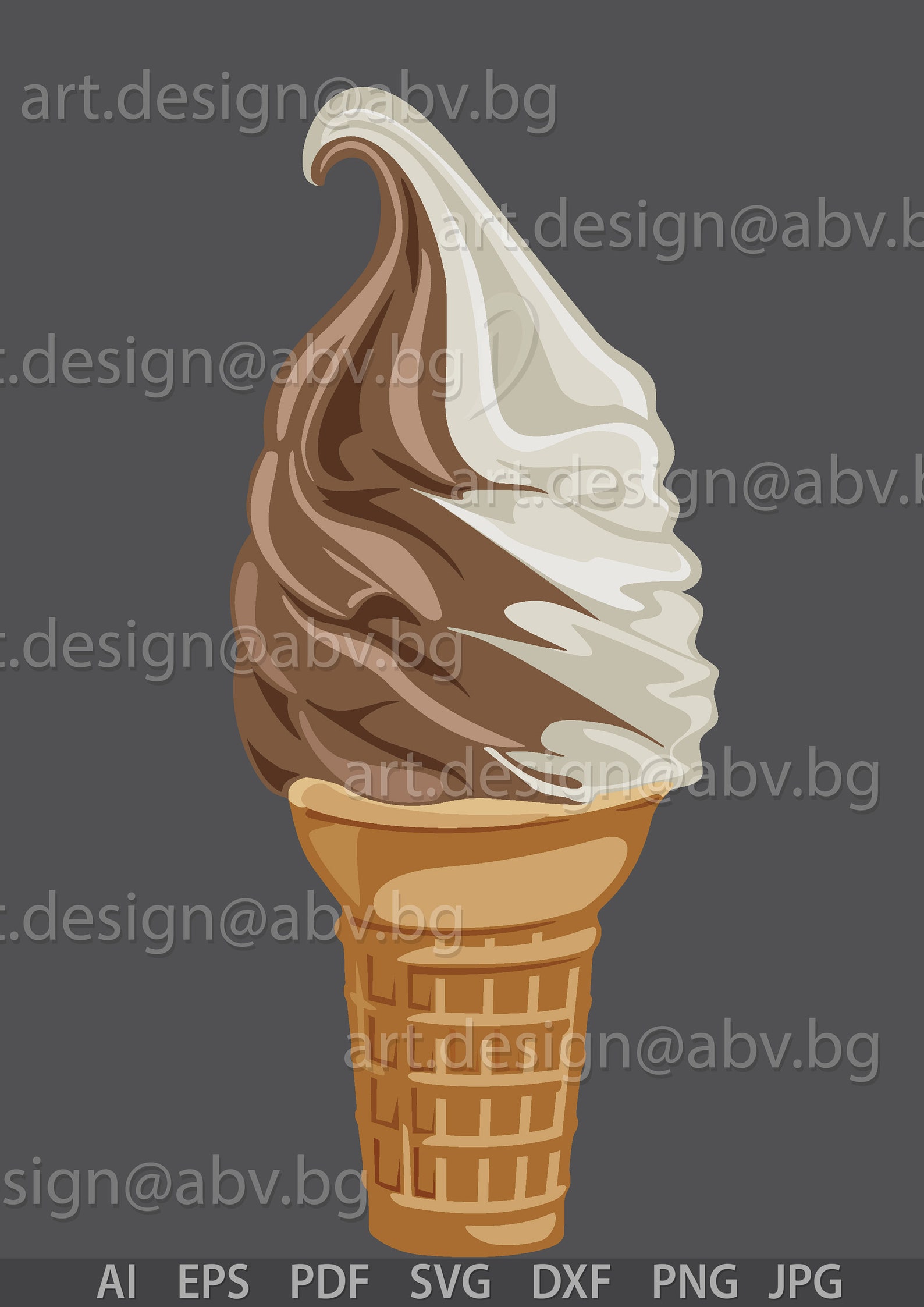 Vector ICE CREAM Svg AI Png Eps Pdf Dxf Jpg Download | Etsy