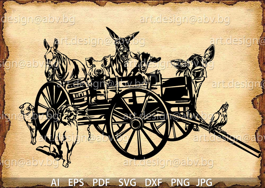 Vector ANIMAL FARM, Vagon, Ai, Eps, Pdf, Svg, Dxf, Png, Jpg Download ...