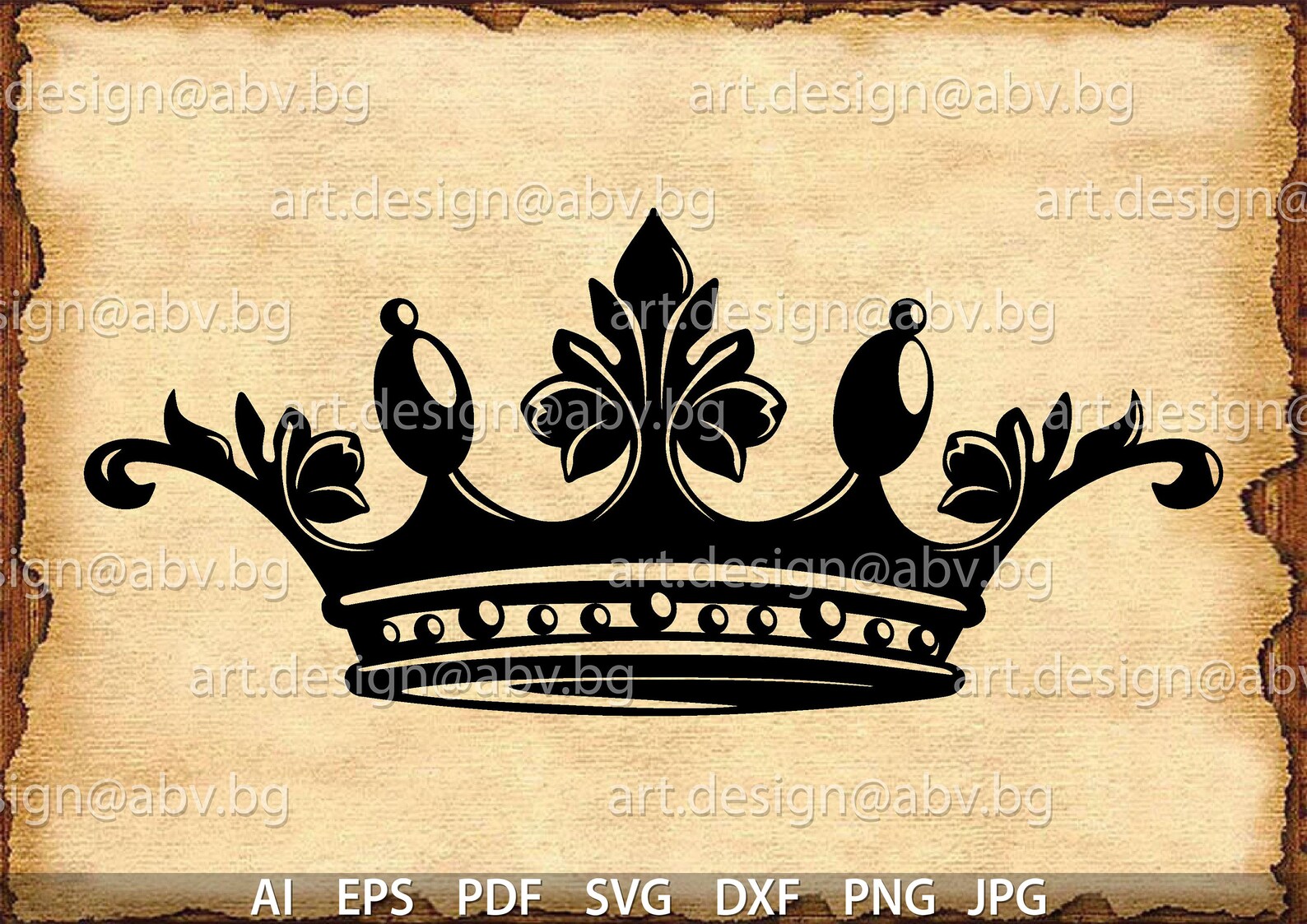 Vector CROWN AI Eps Pdf Svg Dxf Png Jpg Download Crown - Etsy