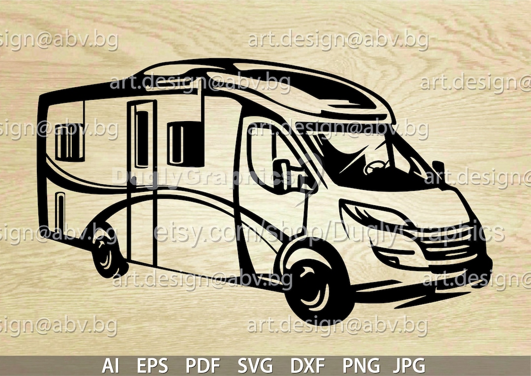 Camper Van Vector Graphic (digital Download) - Etsy