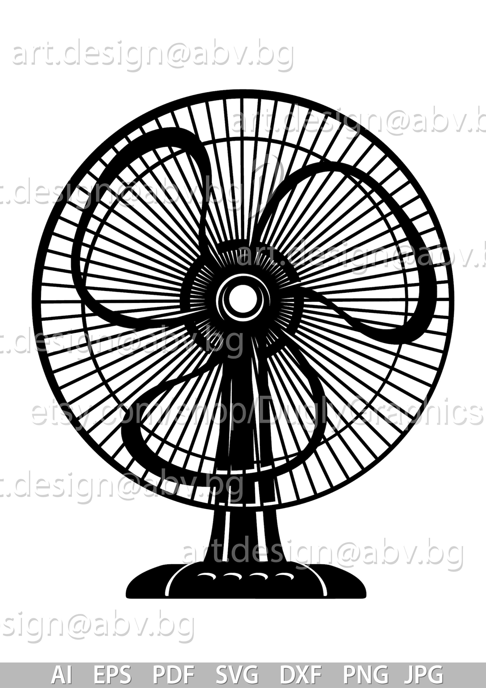 Vector FAN Svg AI Png Eps Pdf Dxf Jpg Download Svg | Etsy