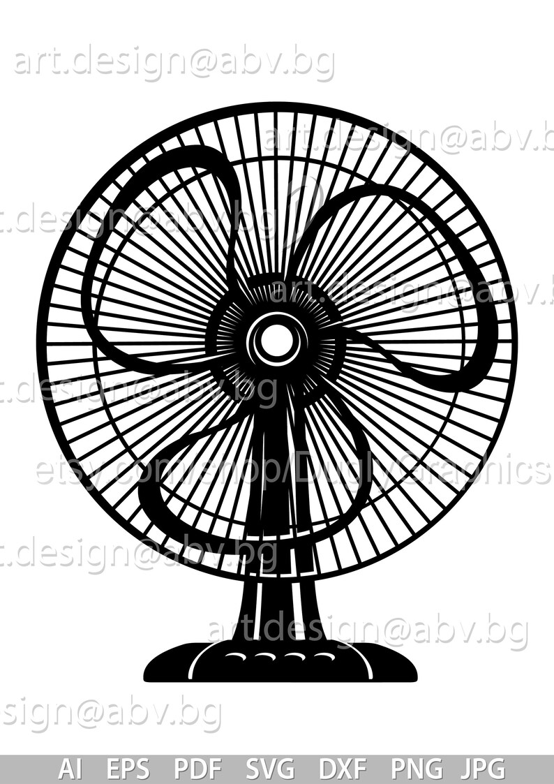 Vector FAN Svg AI Png Eps Pdf Dxf Jpg Download Svg | Etsy