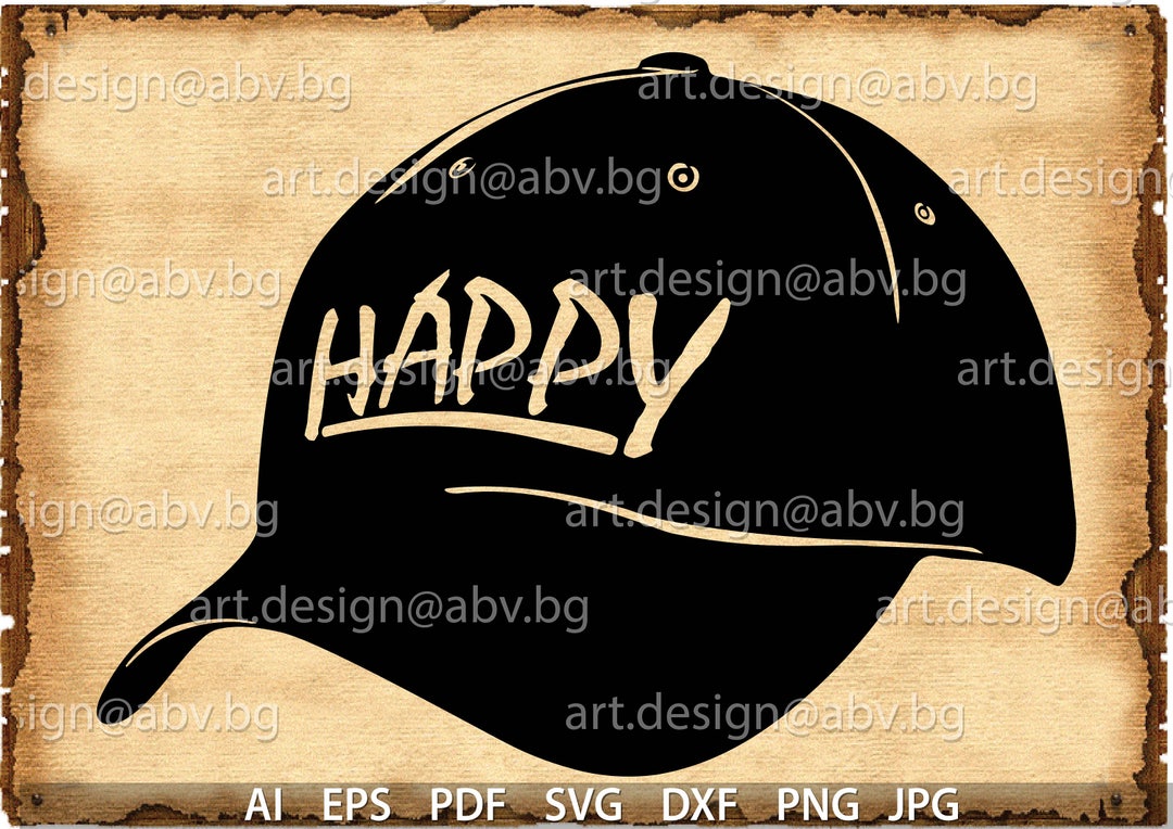 Vector HAT, Happy Hat, AI, Eps, Pdf, Png, Svg, Dxf, Jpg Download Files ...