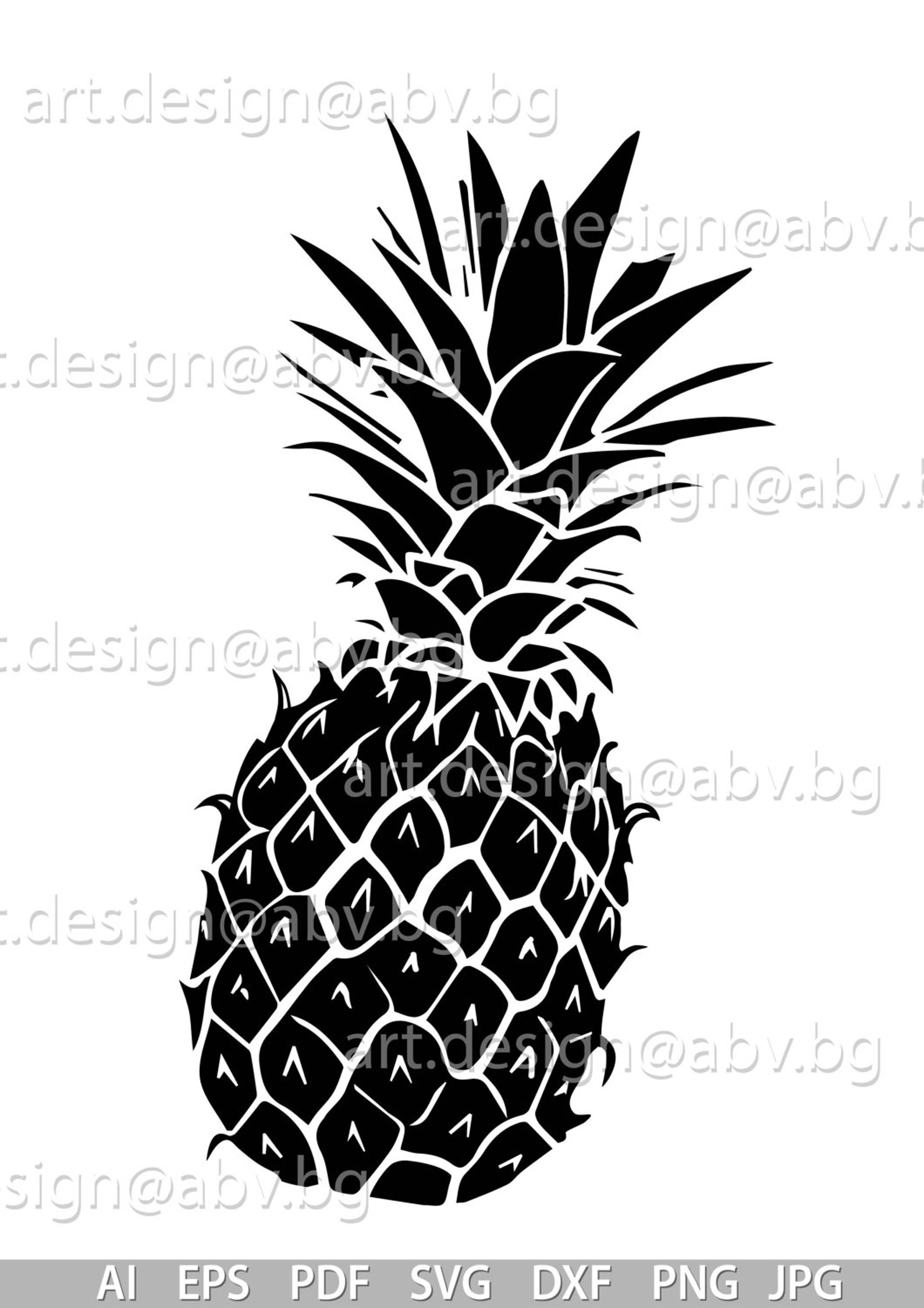Vector ANANAS Fruit Pineapple AI Eps Pdf Svg Dxf Png - Etsy