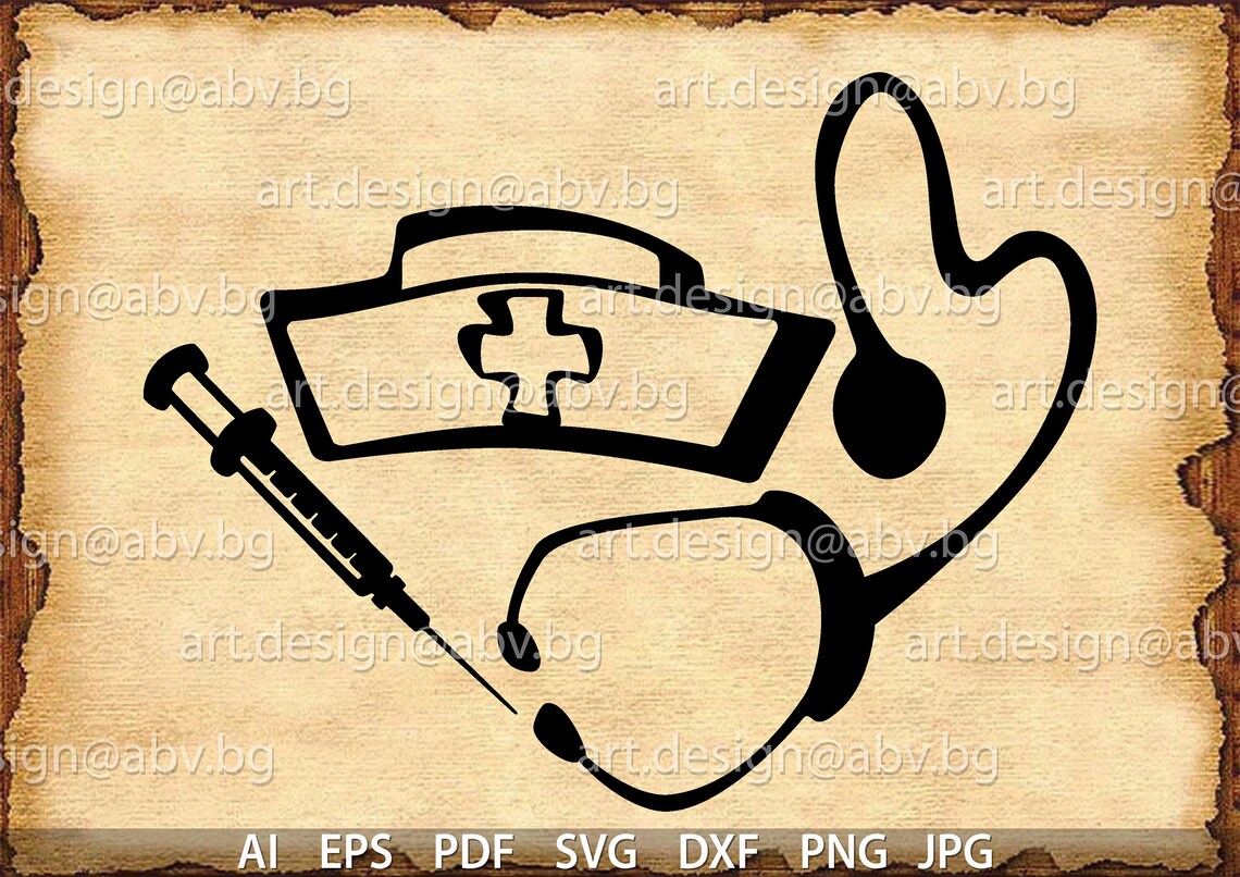 Vector NURSING AI Eps Pdf Svg Dxf Png Jpg Download | Etsy
