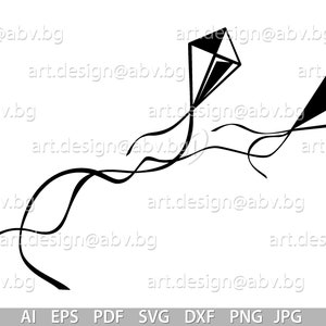 Kite Vector Graphics (svg, Ai, Eps, Pdf, Png, Jpg) (digital Download ...