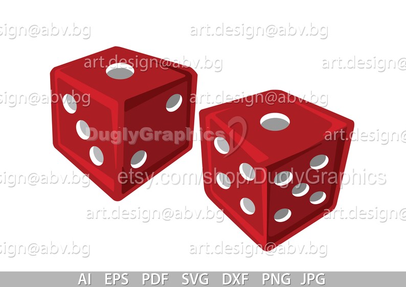Vector DICE 2 Variants Ai Eps Pdf SVG Dxf Png Jpg - Etsy