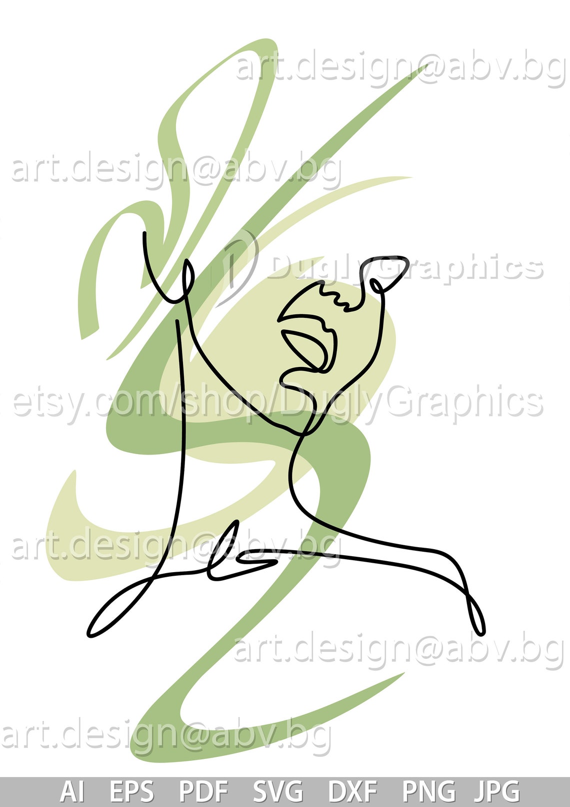 Vector FACE in Green AI Eps Pdf Svg Dxf Png Jpg - Etsy