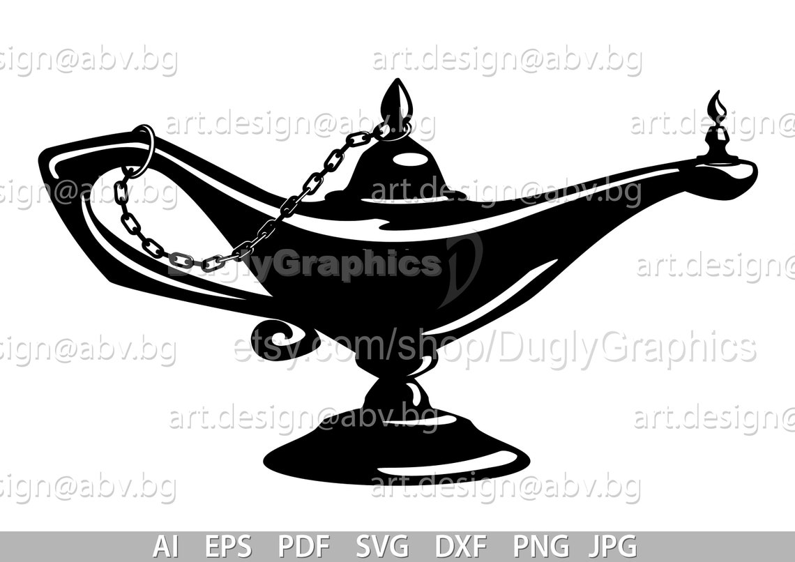 VECTOR OIL LAMP Ai Eps Pdf Svg Dxf Png Jpg Digital Image - Etsy