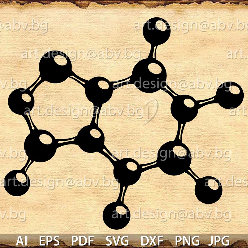 Caffeine Molecule - Etsy