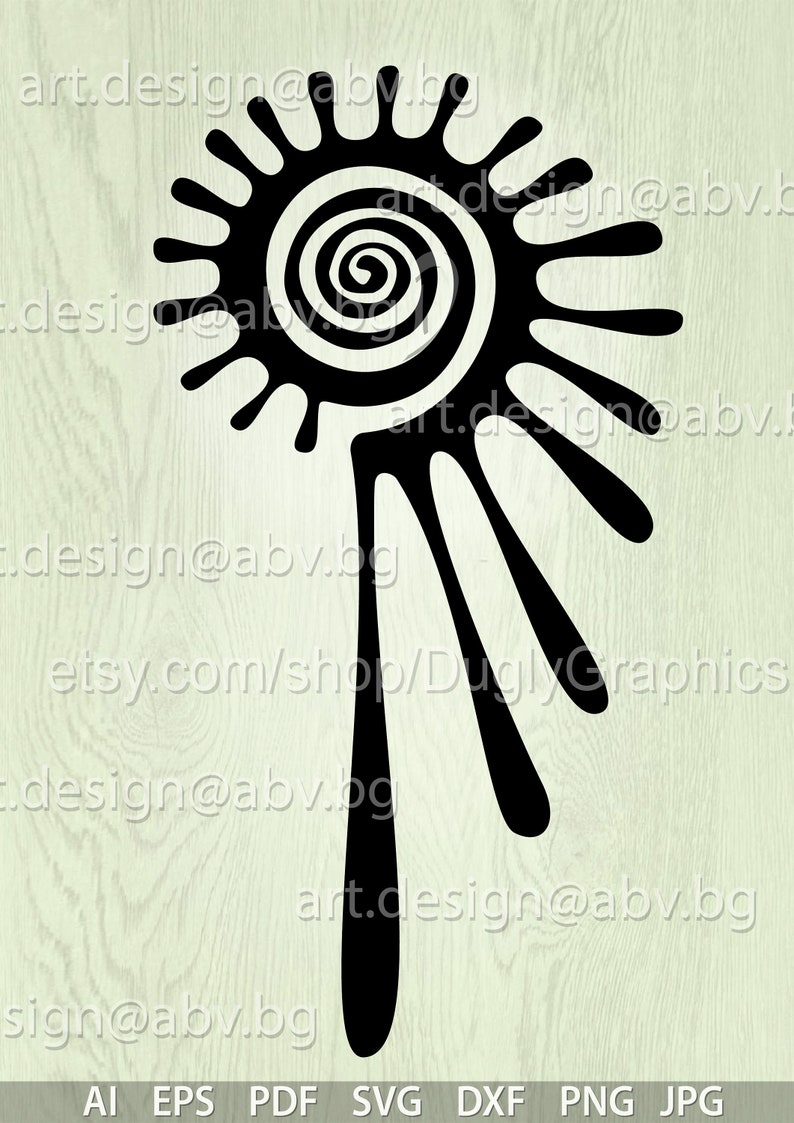 Vector SPIRAL SYMBOL SUN Fibonacci Ai Eps Svg Dxf Pdf Png Jpg | Etsy Canada