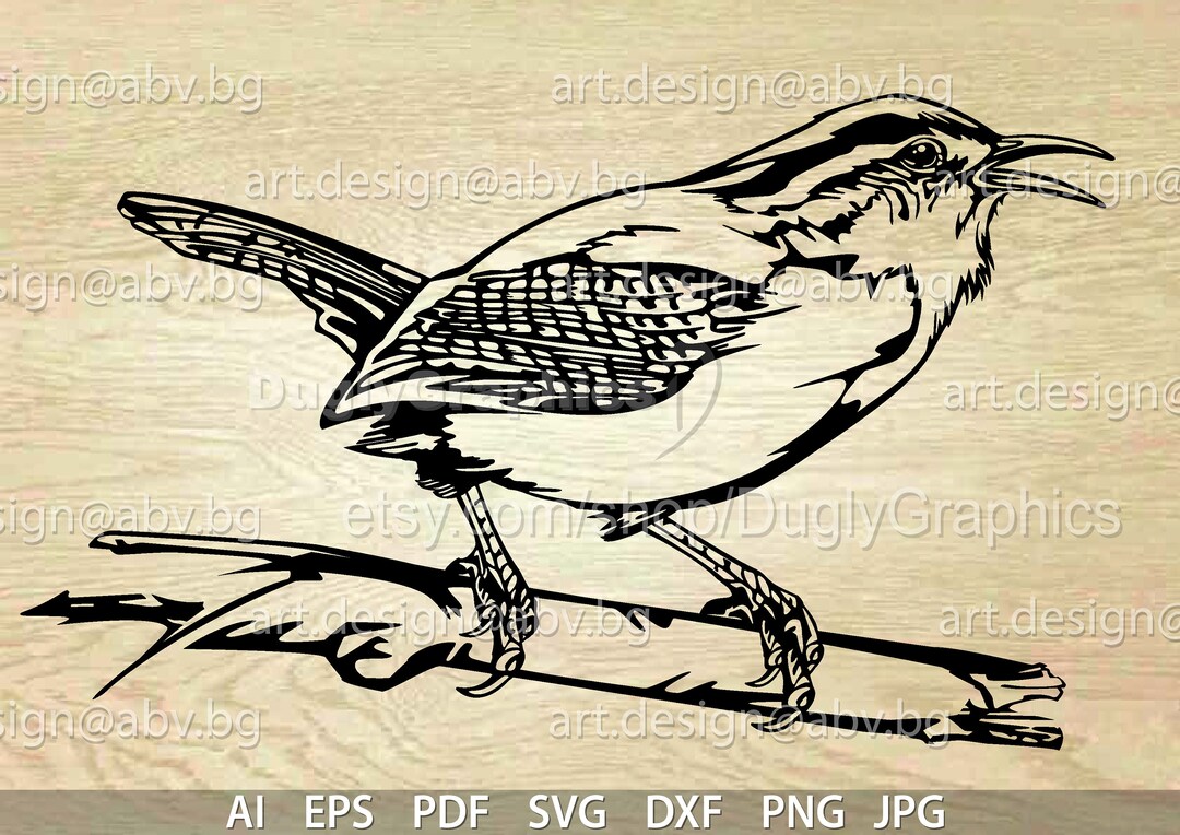 Vector WREN, AI, PNG, Eps, Pdf, Svg, Dxf, Jpg Download, Digital Image ...
