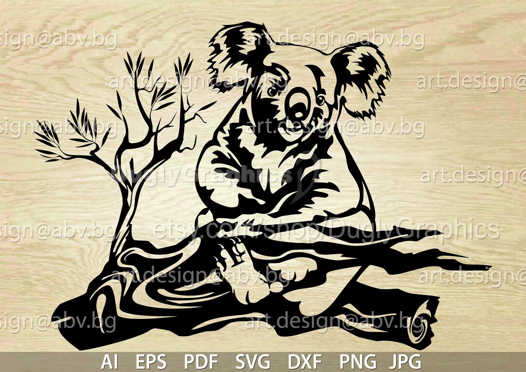 Vector KOALA, Ai, Eps, Pdf, Svg, Dxf, Png, Jpg Download, Digital Image ...