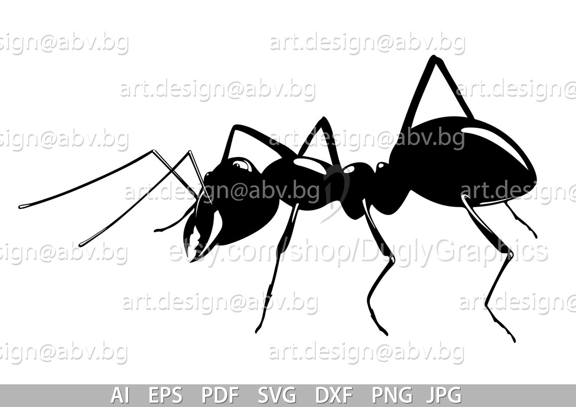 Vector ANT SVG AI Eps Pdf Svg Dxf Png Jpg Download | Etsy