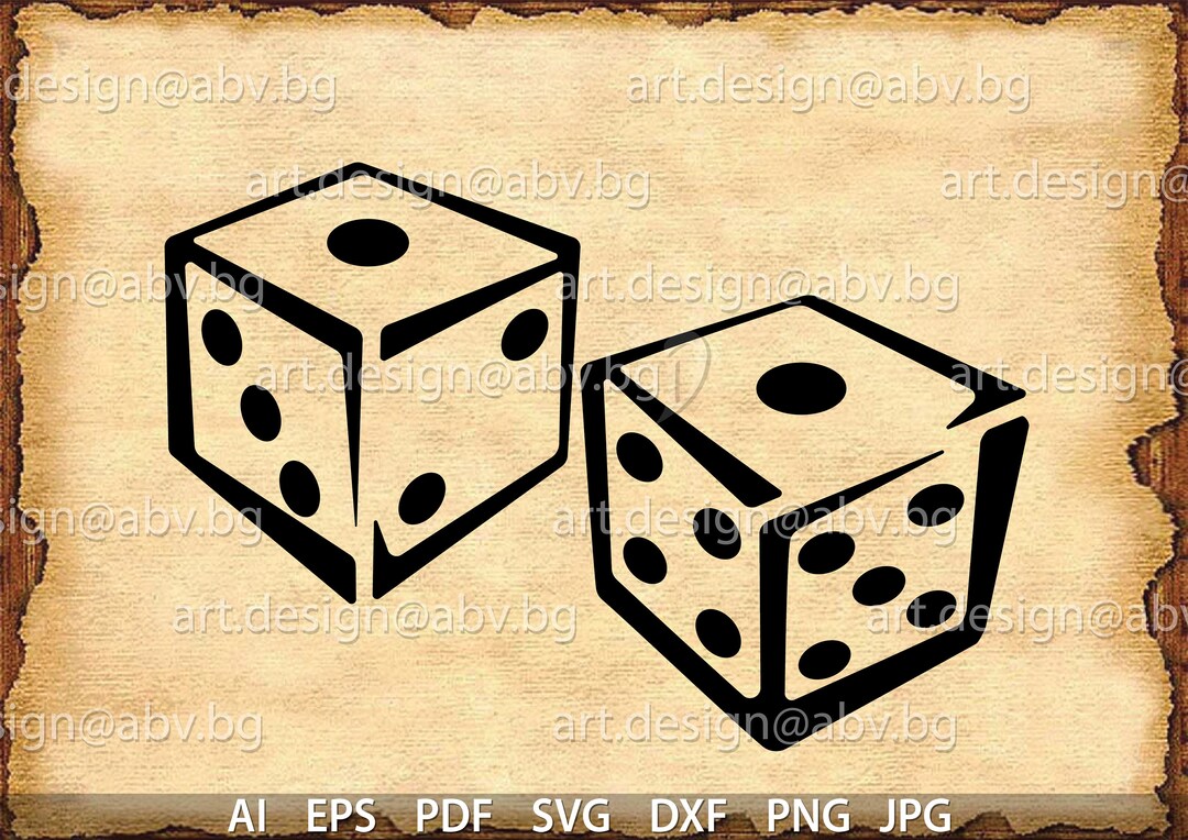Vector DICE 2 Variants Ai Eps Pdf SVG Dxf Png Jpg - Etsy