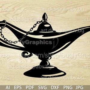 VECTOR OIL LAMP Ai Eps Pdf Svg Dxf Png Jpg Digital Image - Etsy