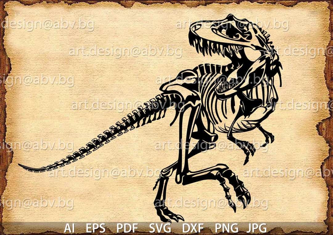 Vector T-REX, DINOSAUR, Ai, Eps, Pdf, SVG, Dxf, Png, Jpg Image Graphic ...