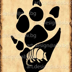 Vector STEP ARMADILLO, Hind Foot, AI, Eps, Pdf, Png, Svg, Dxf, Jpg ...