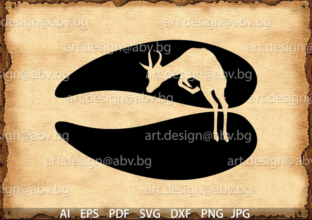Antelope Trace Vector Graphic: Animal Tracks Image (digital Download ...