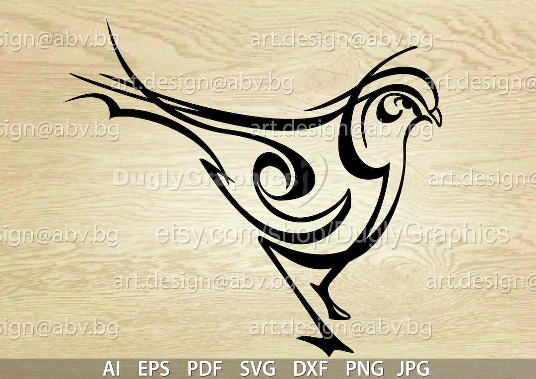 Stylized Dove Vector, Graphical Bird Image (digital Download) - Etsy