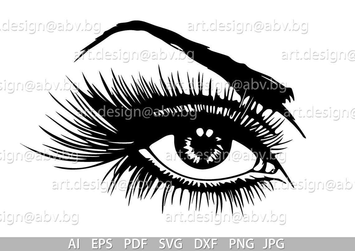 Vector EYE SVG Dxf Ai Eps Pdf Png Jpg Download Digital - Etsy