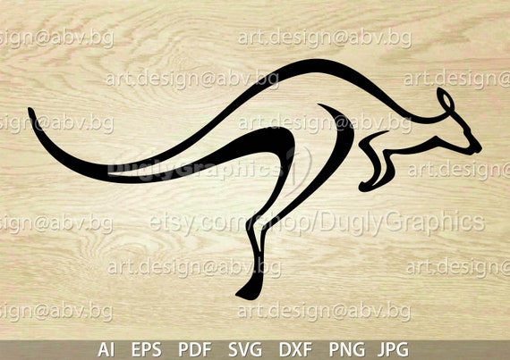 Vector KANGAROO Ai Png Eps Pdf Svg Dxf Jpg Svg Mammalia - Etsy