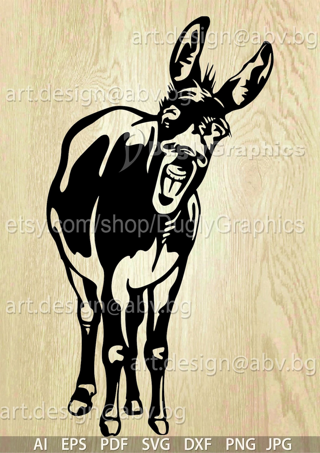 Vetor BURRO RINDO, ai eps dxf svg pdf png jpg Download, Imagem digital ...