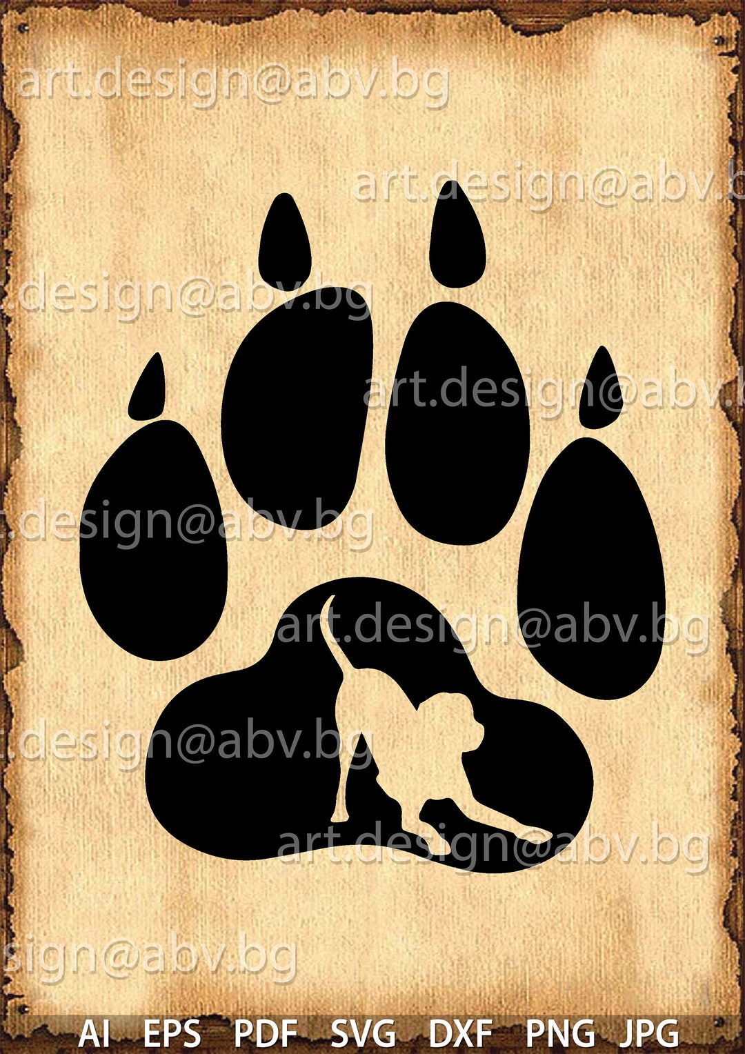 Vector STEP DOG, AI, Eps, Pdf, Png, Svg, Dxf, Jpg Image Graphic Digital ...