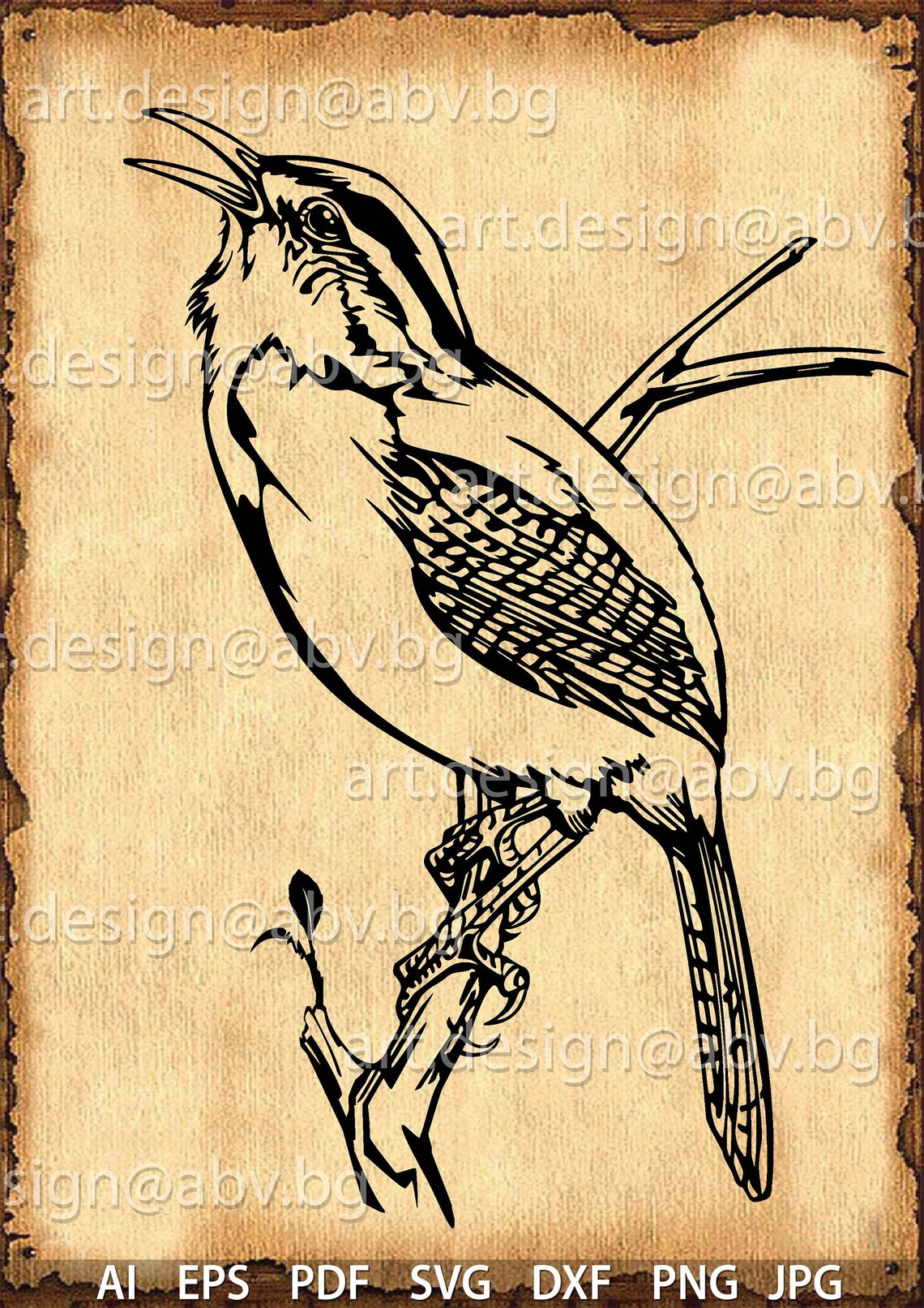 Vector WREN AI PNG Eps Pdf Svg Dxf Jpg Download - Etsy