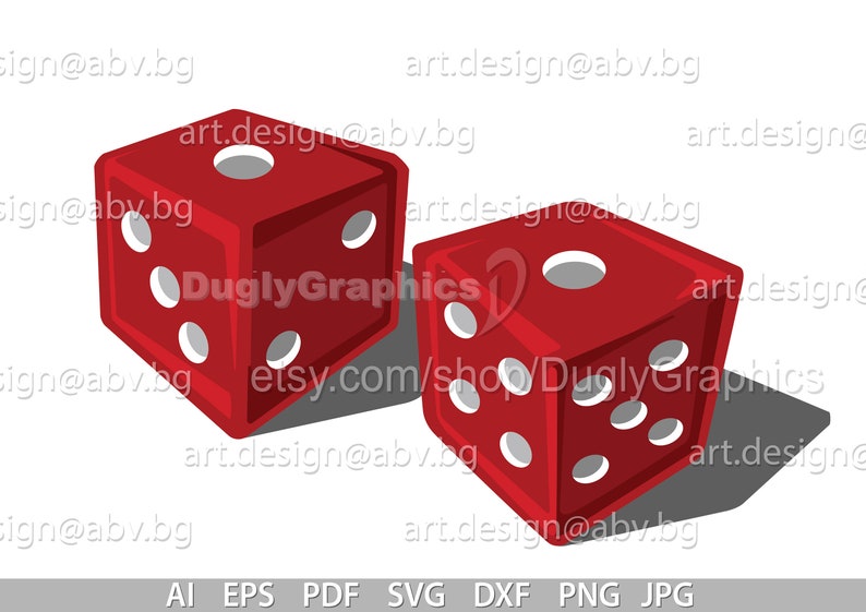 Vector DICE 2 Variants Ai Eps Pdf SVG Dxf Png Jpg - Etsy