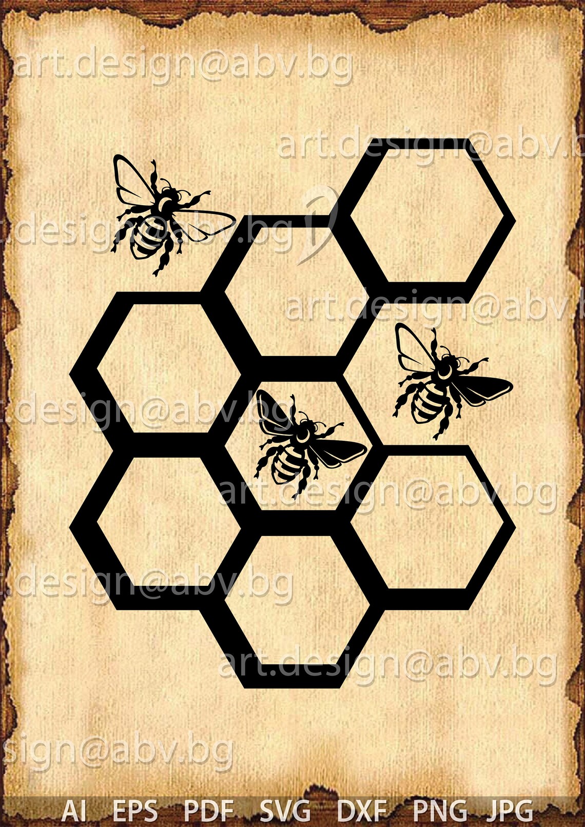 Vector BEES Beehive Ai Eps Pdf SVG DXF Png Jpg - Etsy
