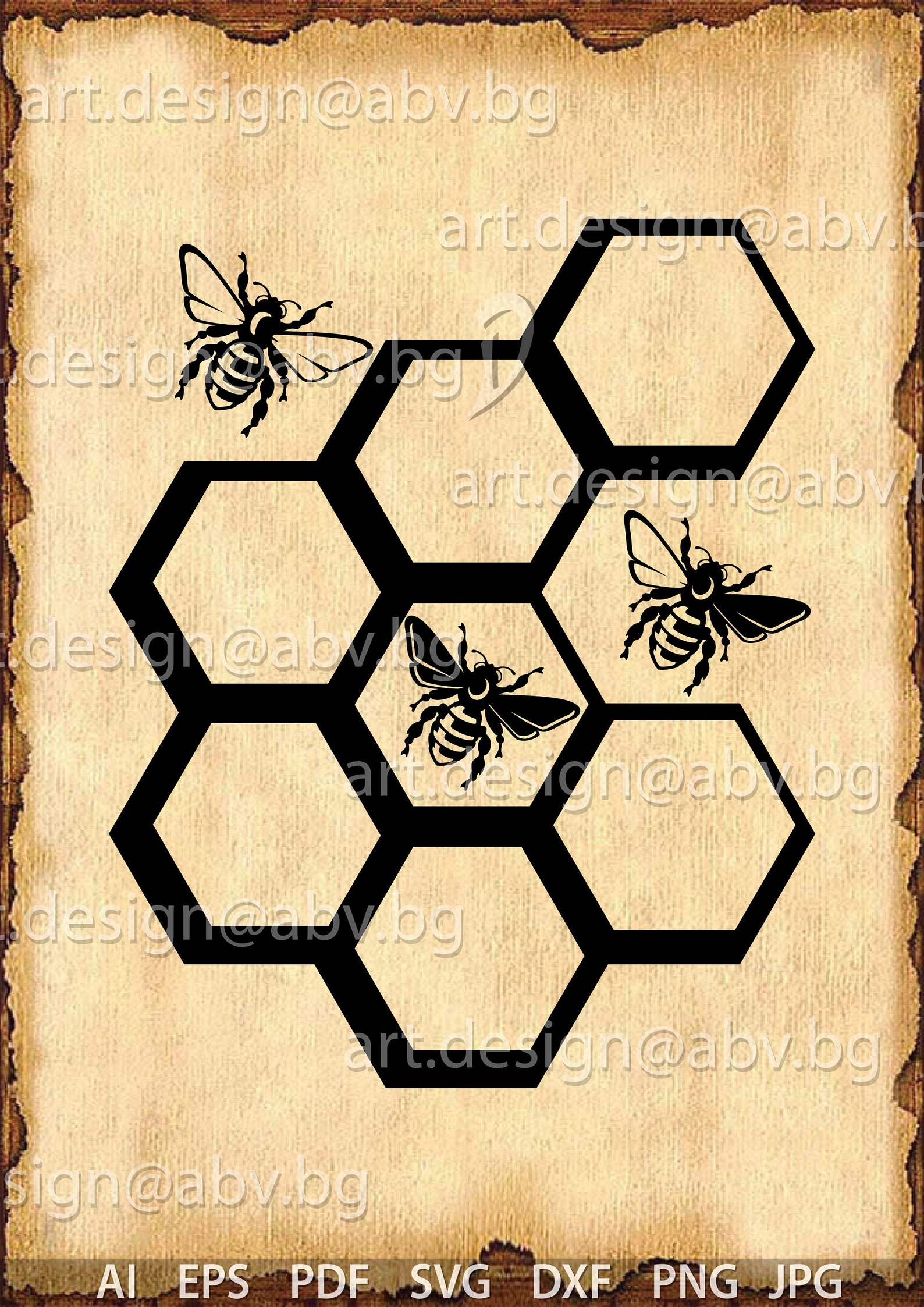 Vector BEES Beehive Ai Eps Pdf SVG DXF Png Jpg - Etsy